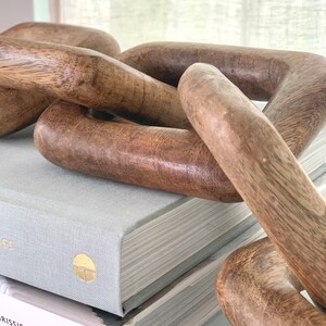 Large Wood Chain and Garland With Tassels, Garland and Wood Chain ...