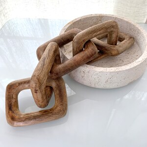 Large Wood Chain and Garland With Tassels, Garland and Wood Chain ...