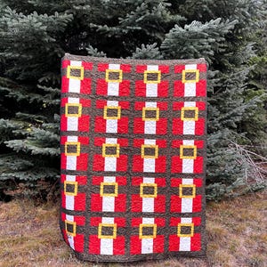 Santa Suit Quilt 58”x72” - Etsy
