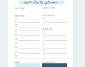 Week Planner, Instant Download, Productivity Tracker - Etsy
