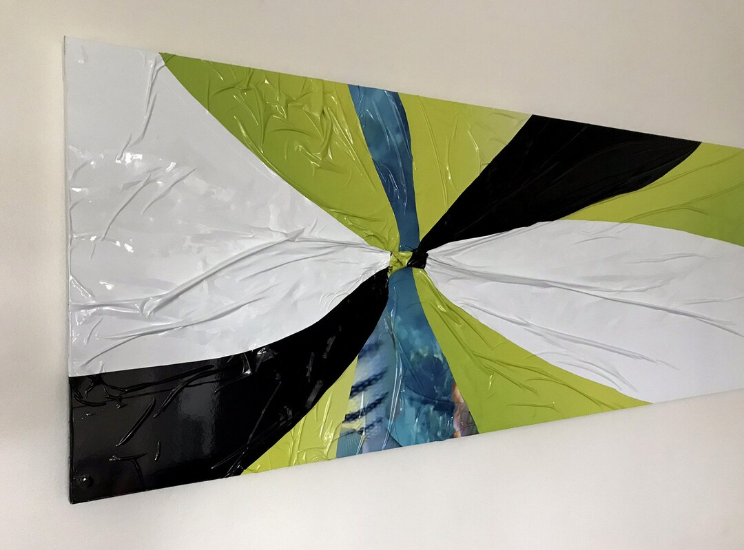 Abstract Relief Art, Raw Wall Art, Waves Wall Sculpture - Yin and Yang ...