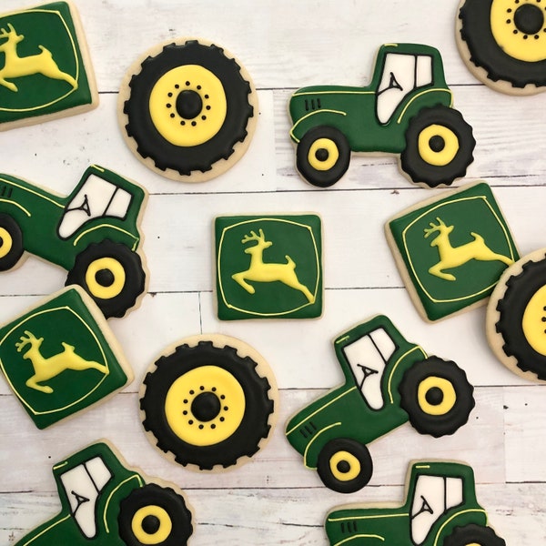Tractor Cookies - Etsy