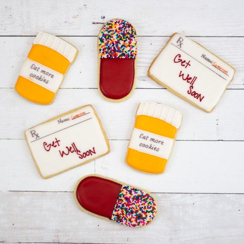 Get Well Sugar Cookies/ Surgery Gift / Knee Surgery Sugar | Etsy