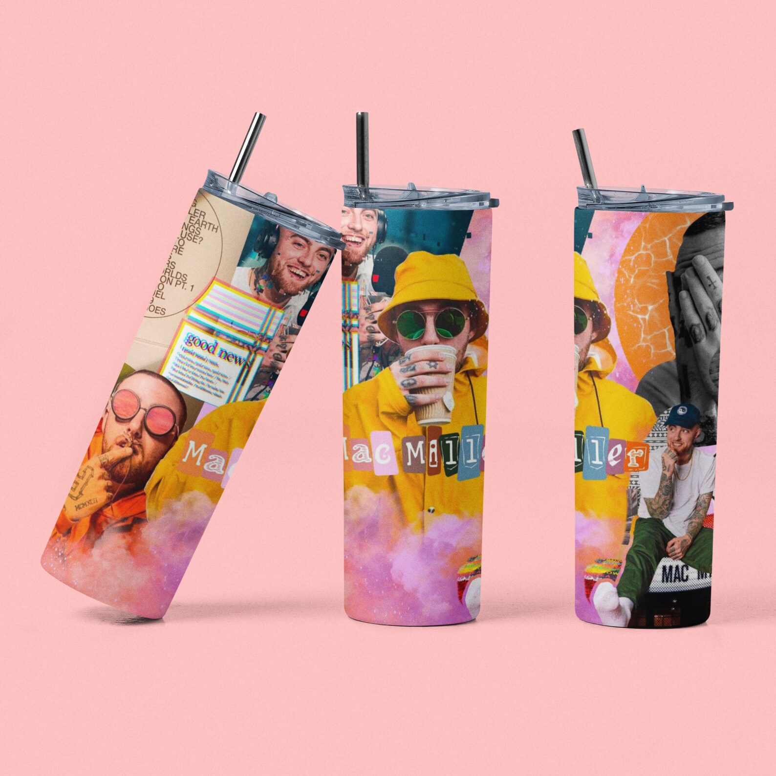 Mac Miller Tumblers 3 Different Design Choices Colorful - Etsy