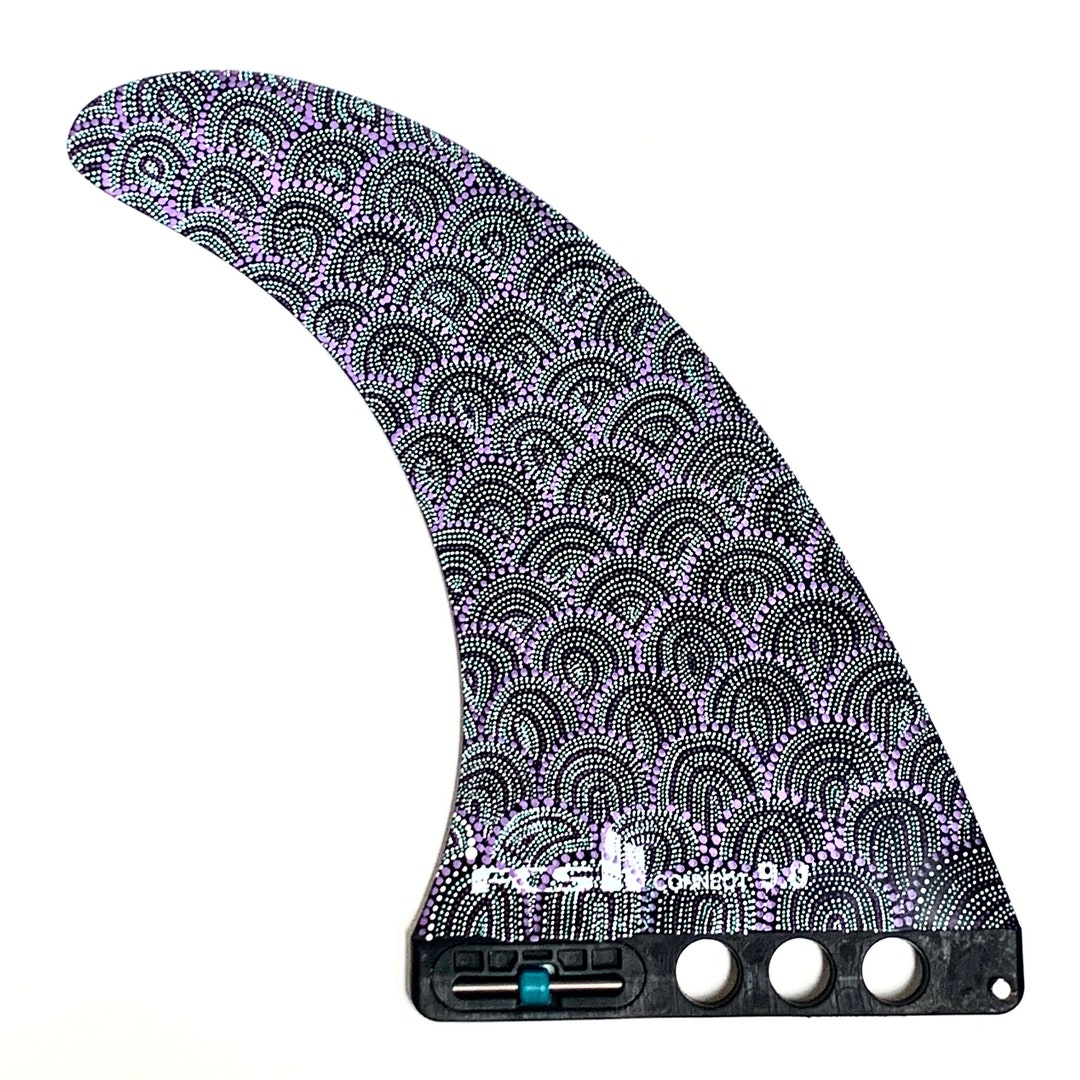 Surfable "mermaid Scales" on a Longboard Fin. Personalize It to Make It ...