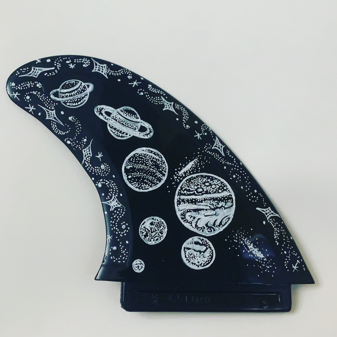 Surfboard Fin Artwork: "out of This World" Great Gift for a Surfer Who ...