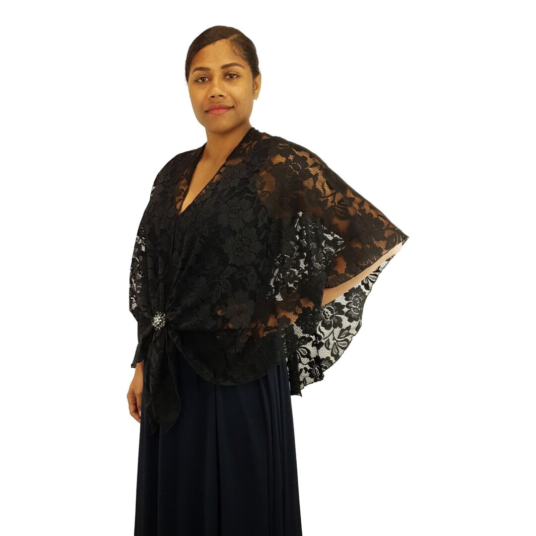 Lace Boho Shawl Wrap Bohemian Gypsy Cape Bridesmaid Stole Dress Wrap ...