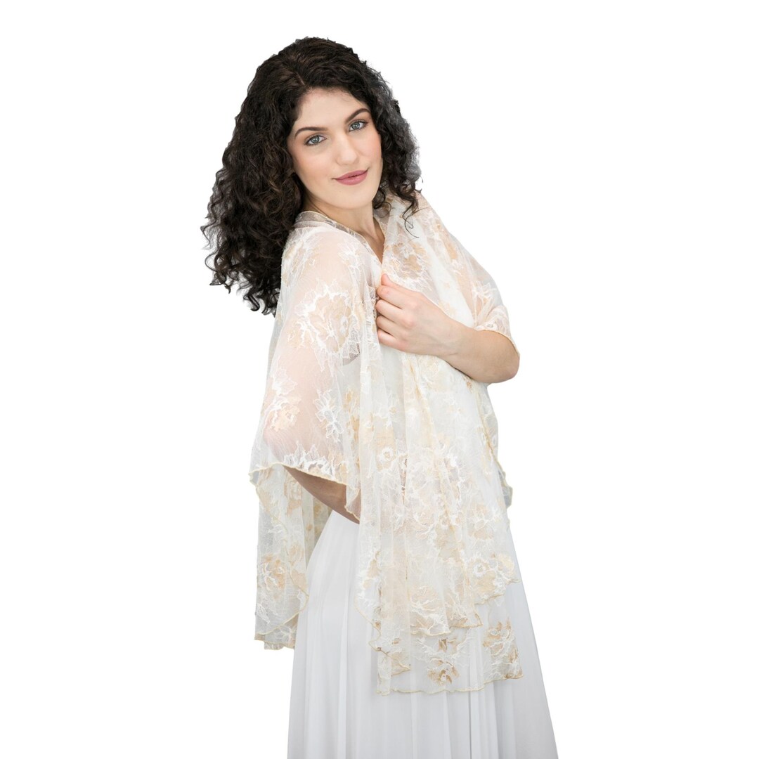 Boho Lace Shawl Wrap Bohemian Gypsy Cape Evening Dress Wrap Bridesmaid ...