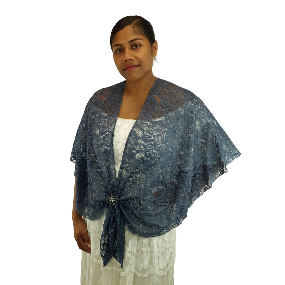 Boho Lace Shawl Wrap, Bohemian Gypsy Cape, Evening Dress Wrap ...