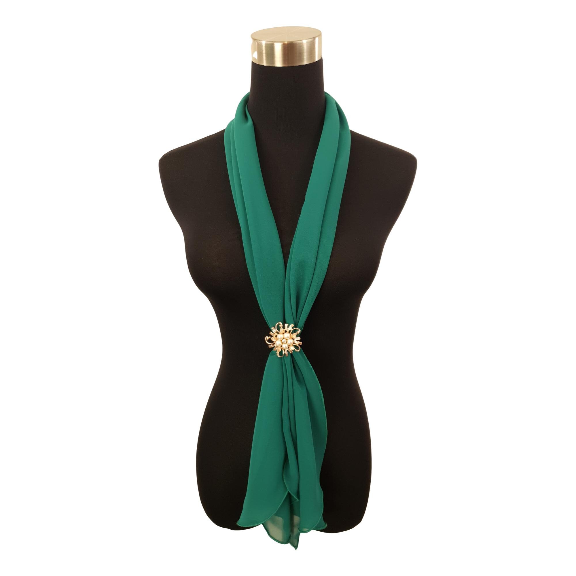 Womens Sheer Chiffon Neck Scarf and Trio Ring Boxed Gift Set - Etsy Polska