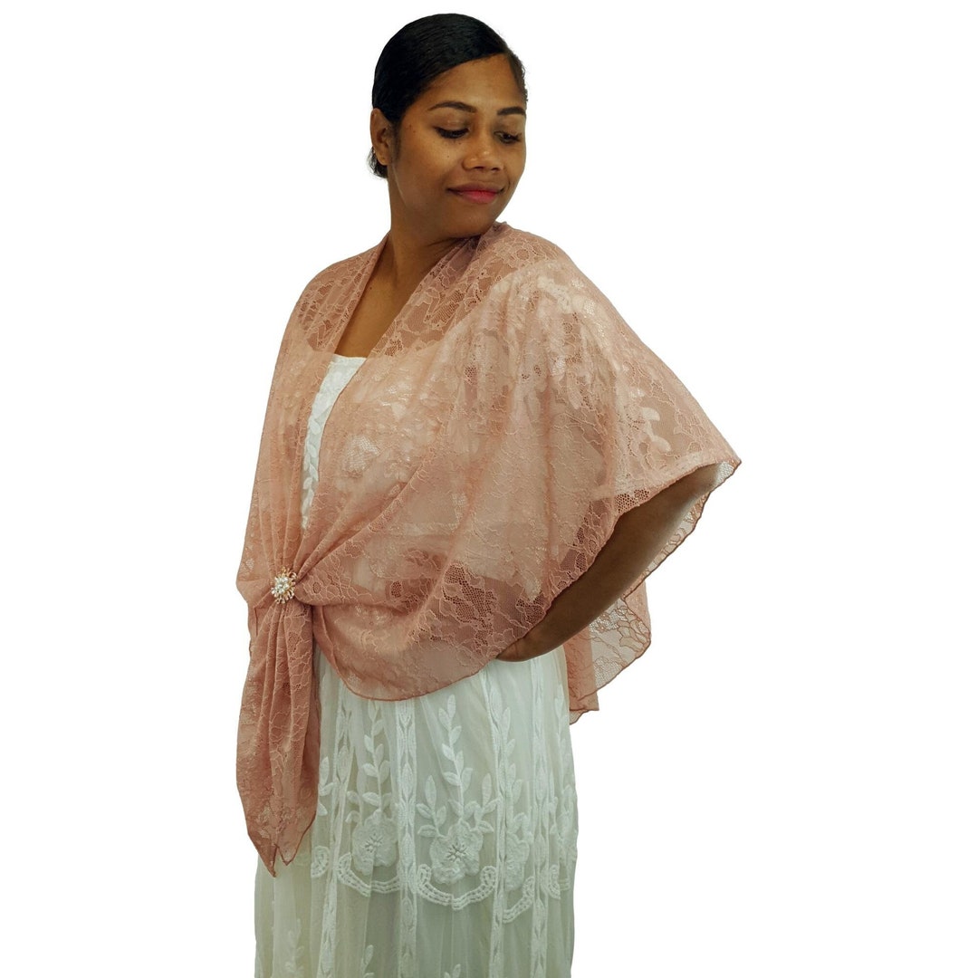 Boho Lace Shawl Wrap Bohemian Gypsy Cape Evening Dress Wrap Bridesmaid ...
