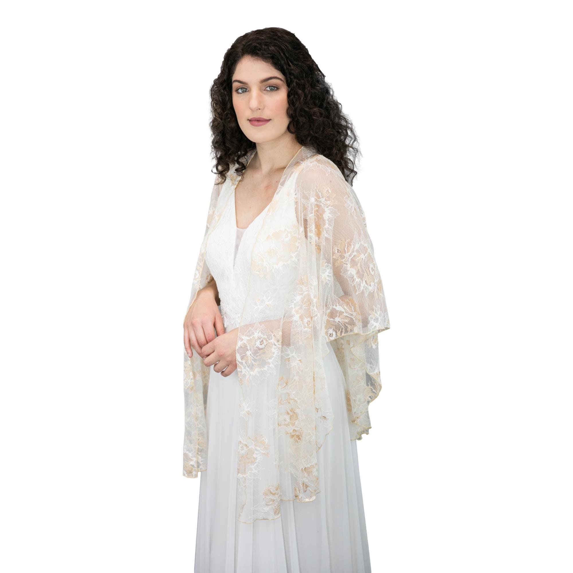 Boho Lace Shawl Wrap, Bohemian Gypsy Cape, Evening Dress Wrap ...