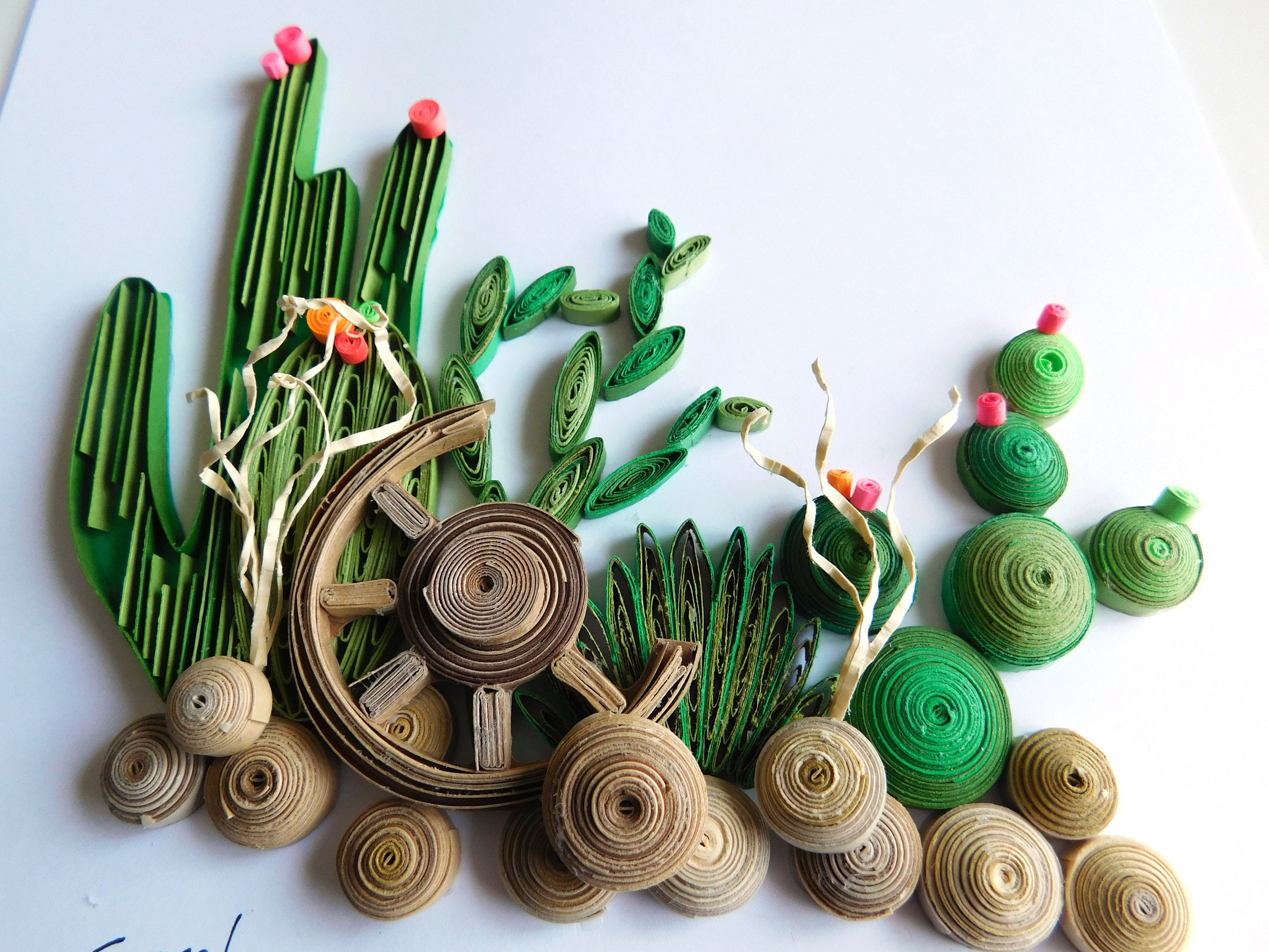 South West Desert Scene/quilled Art - Etsy