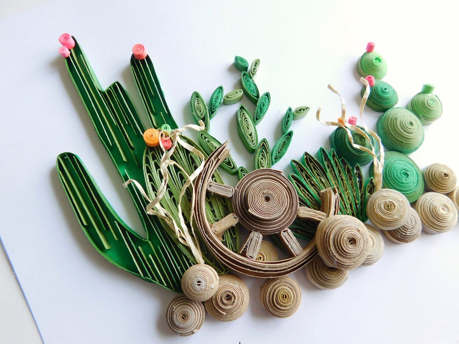 South West Desert Scene/quilled Art - Etsy