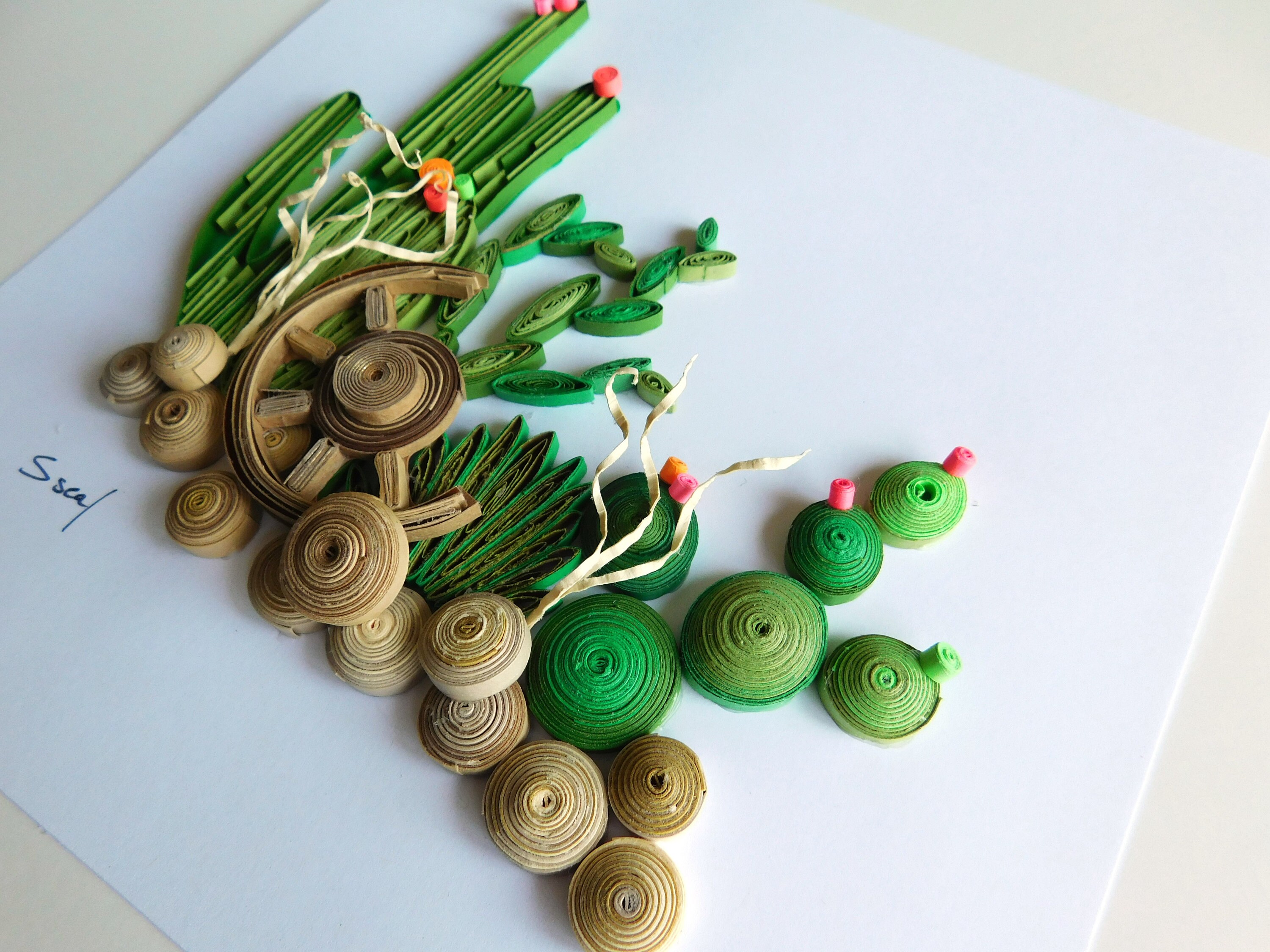 South West Desert Scene/quilled Art - Etsy