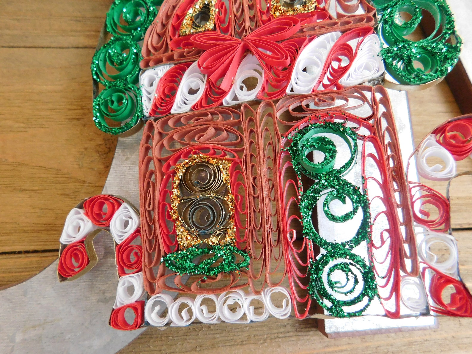 Quilled Paper Christmas Ornament Gingerbread House - Etsy