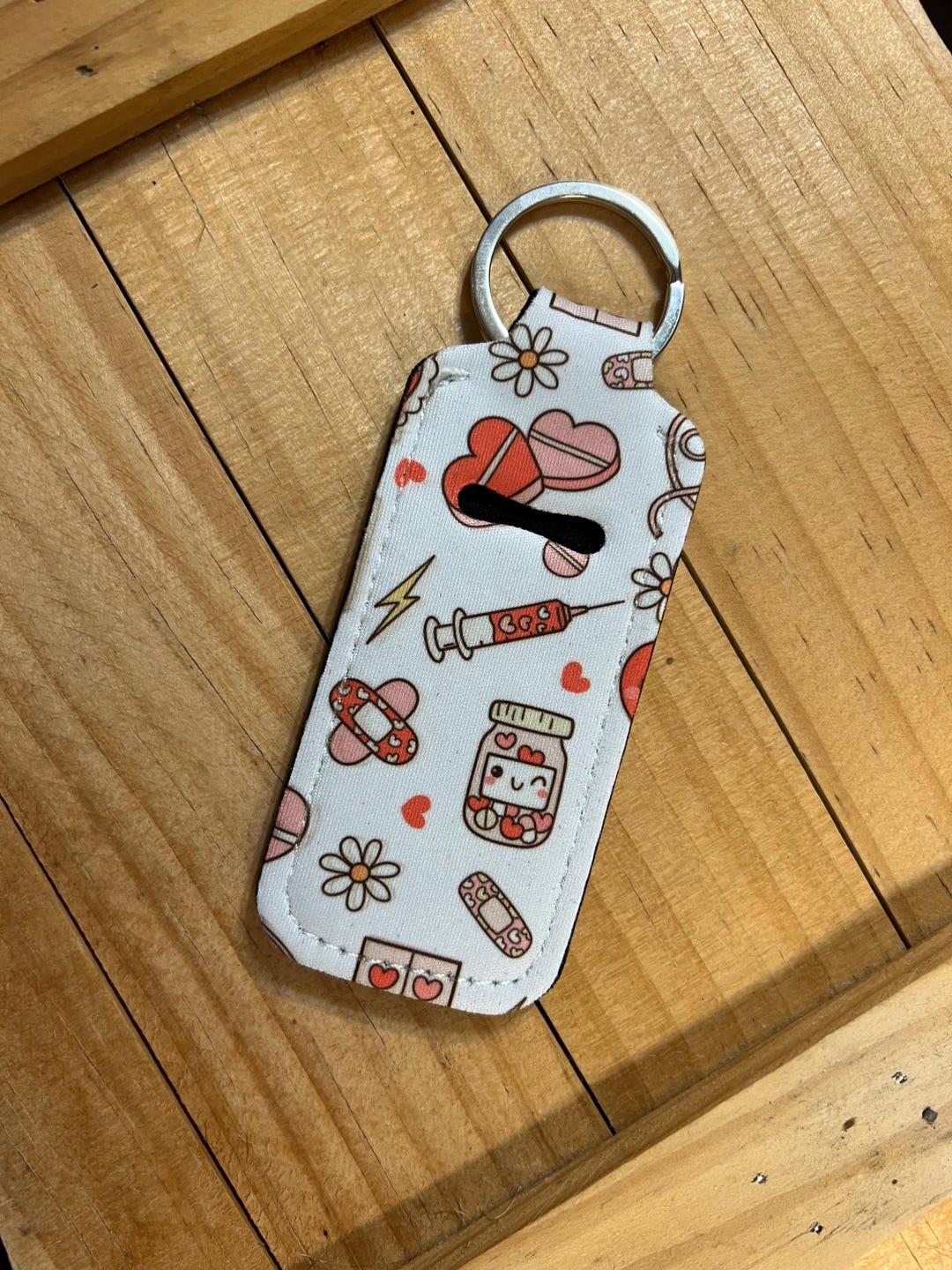 Custom Nurse, Doctor, Medical Valentine's Day Keychain Chapstick ...