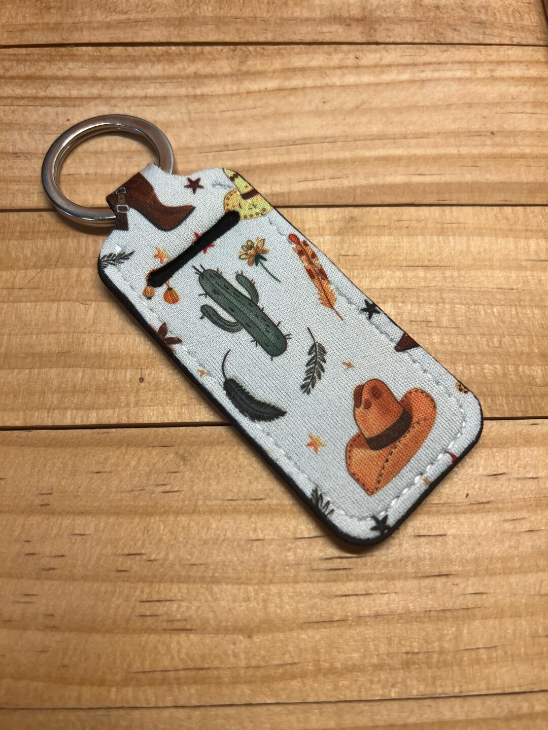 Custom, Cowboy, Cowgirl, Western Keychain Chapstick Lipstick Holder - Etsy