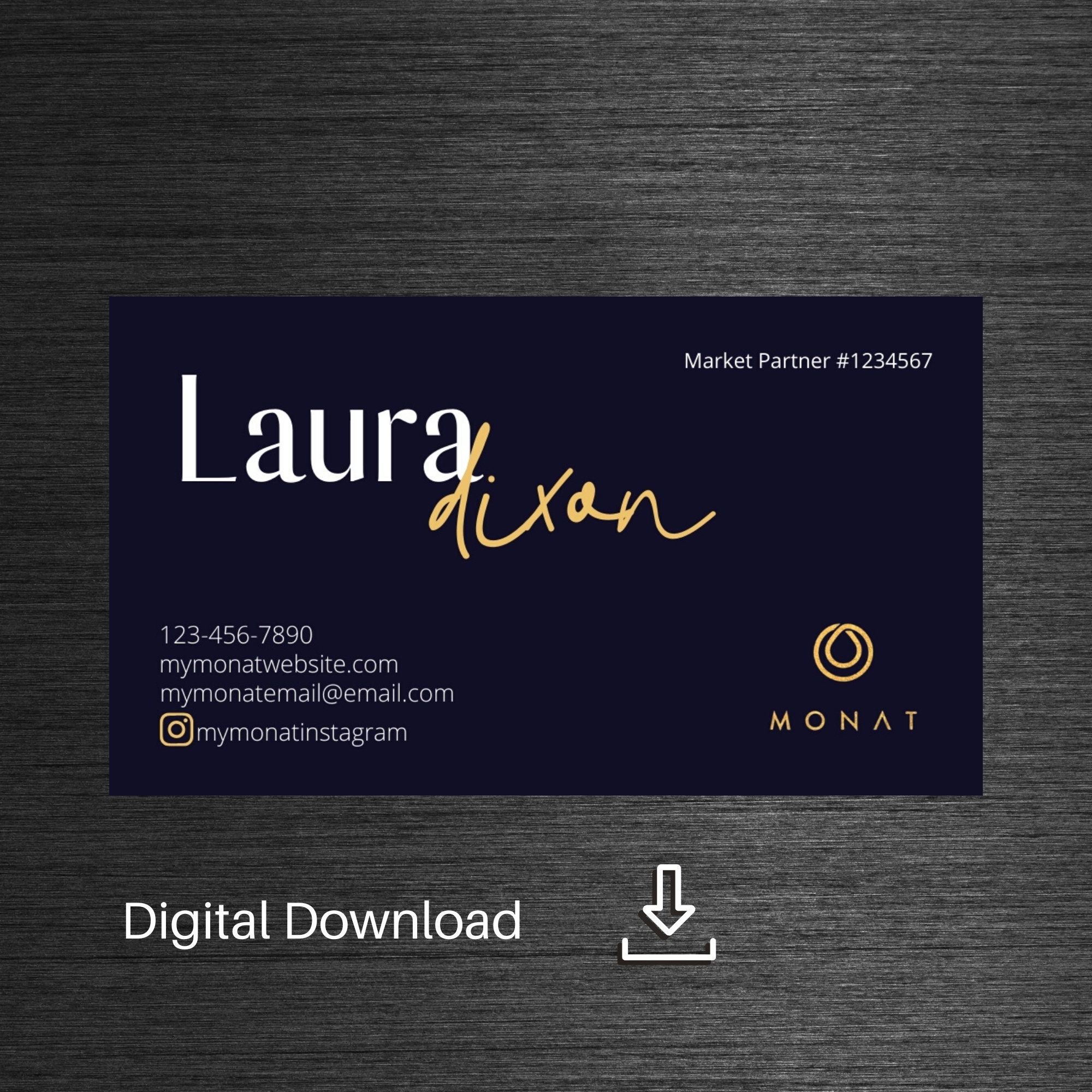 Monat Business Card Design, Business Card Design, Printable Business ...