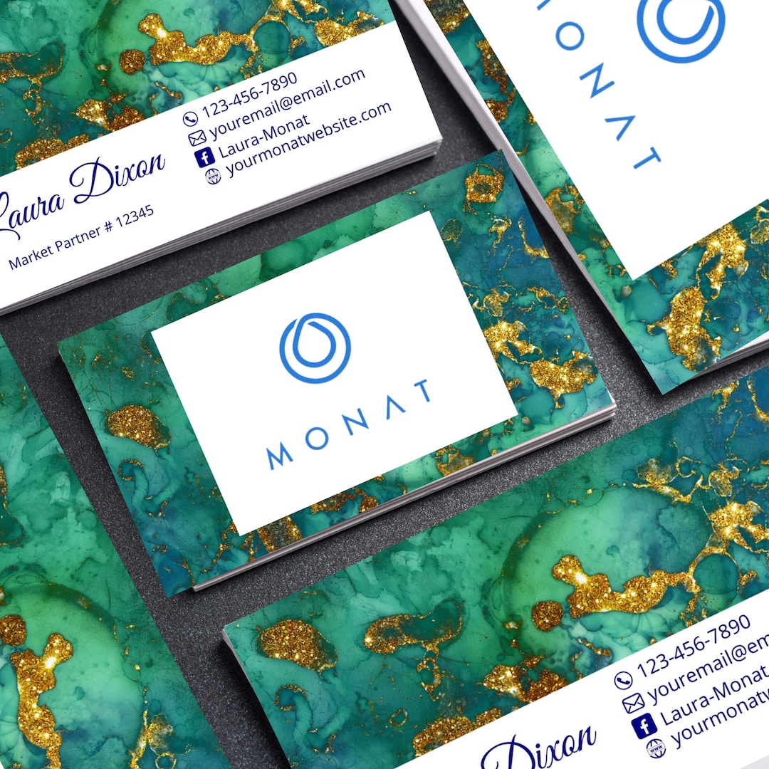 Monat Business Card Design, Business Card Design, Printable Business ...