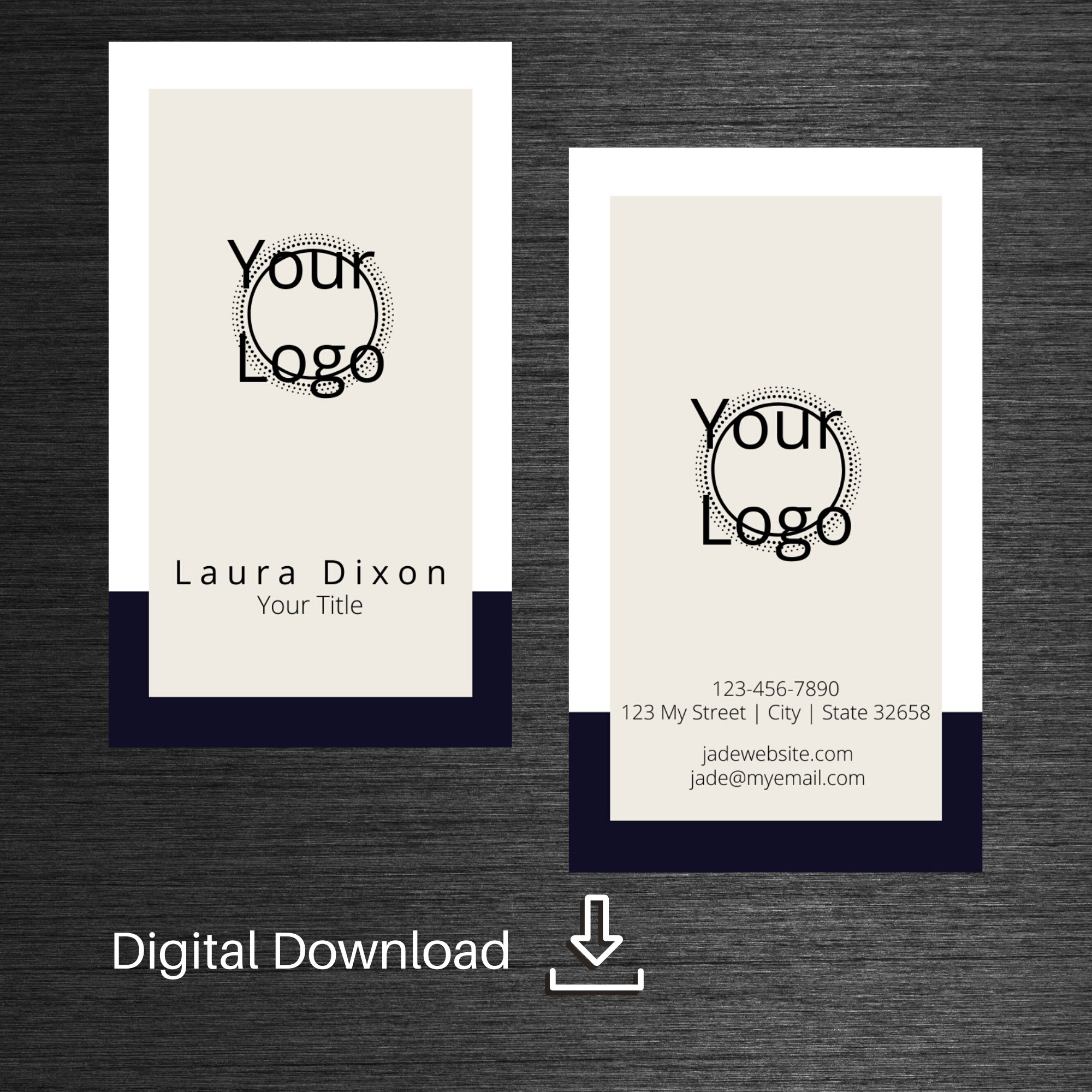Minimalist Business Card Design Printable Business Cards - Etsy