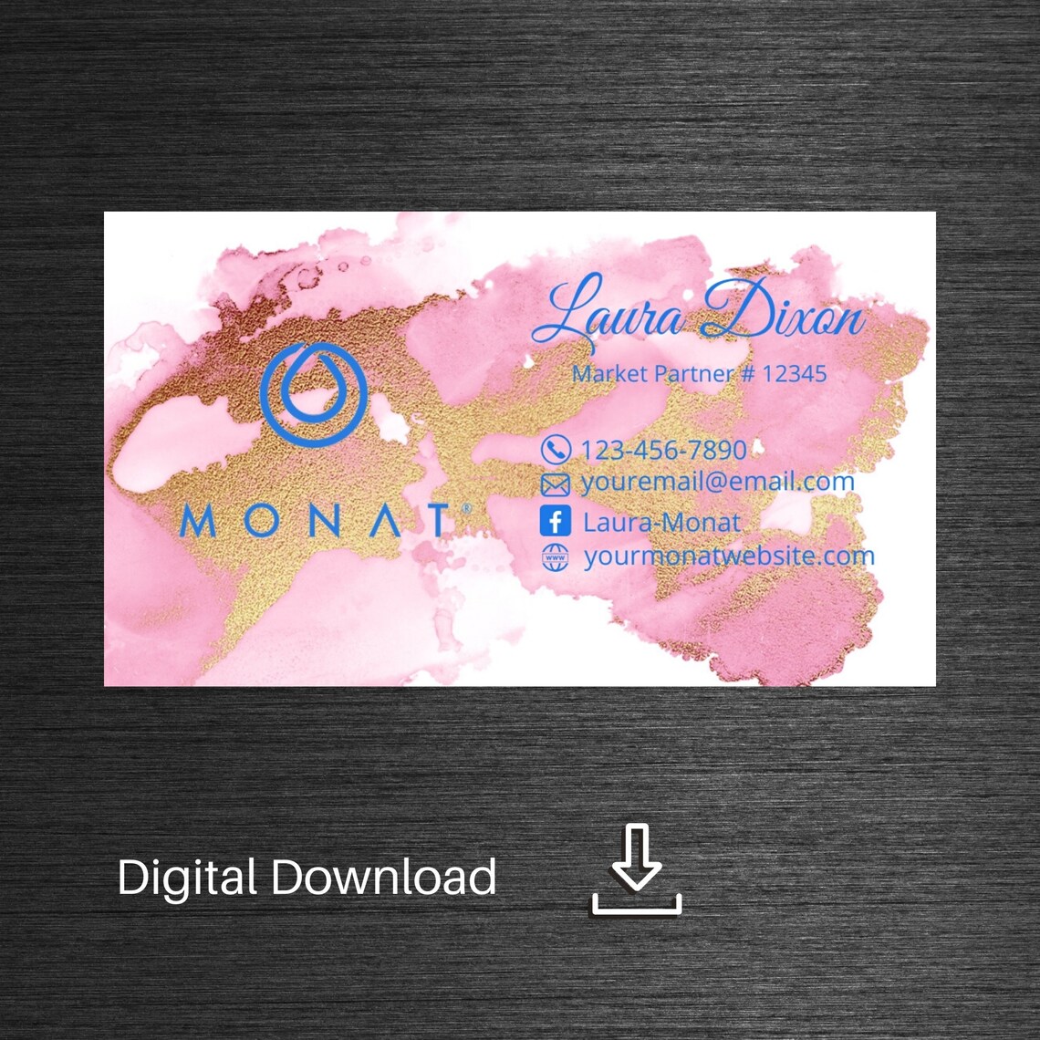 Monat Business Card Design, Business Card Design, Printable Business ...
