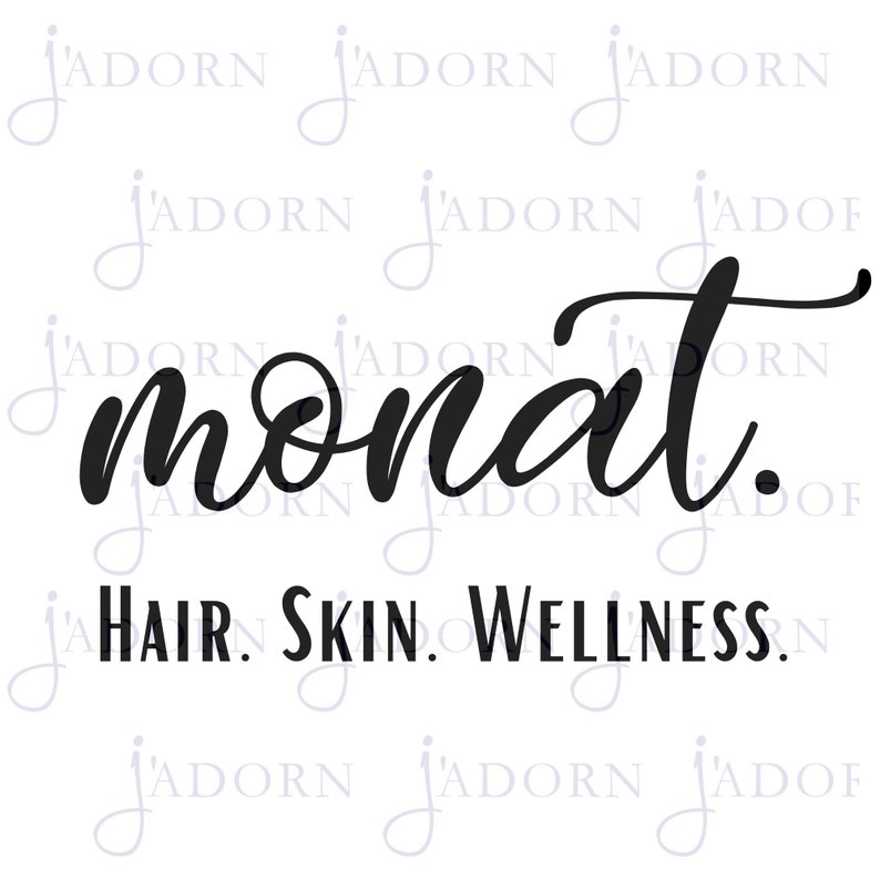 Monat Hair Skin Wellness SVG Files, Monat Cricut Design SVG, Monat Logo ...