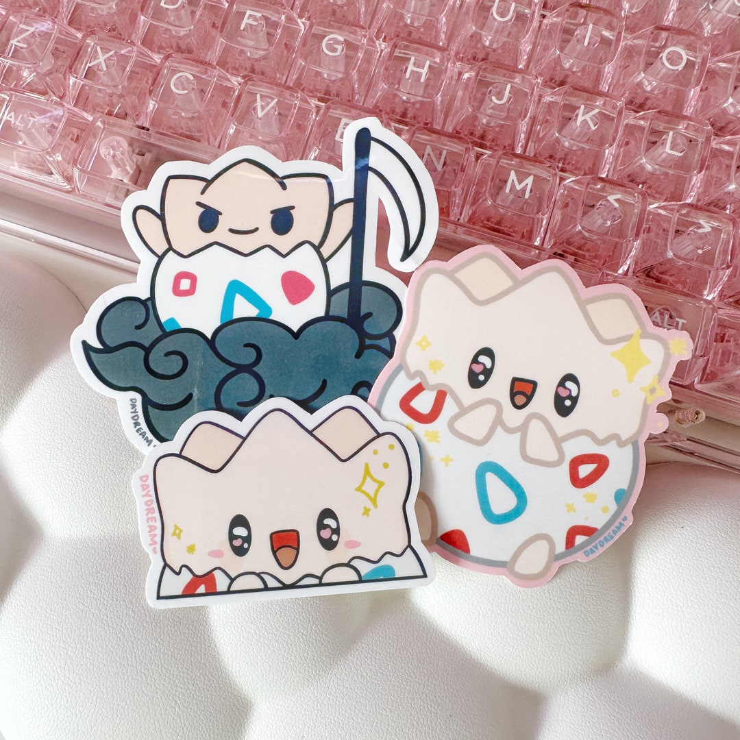 Togepi Stickers | Waterproof | Pokemon Sticker | Aesthetic Anime ...