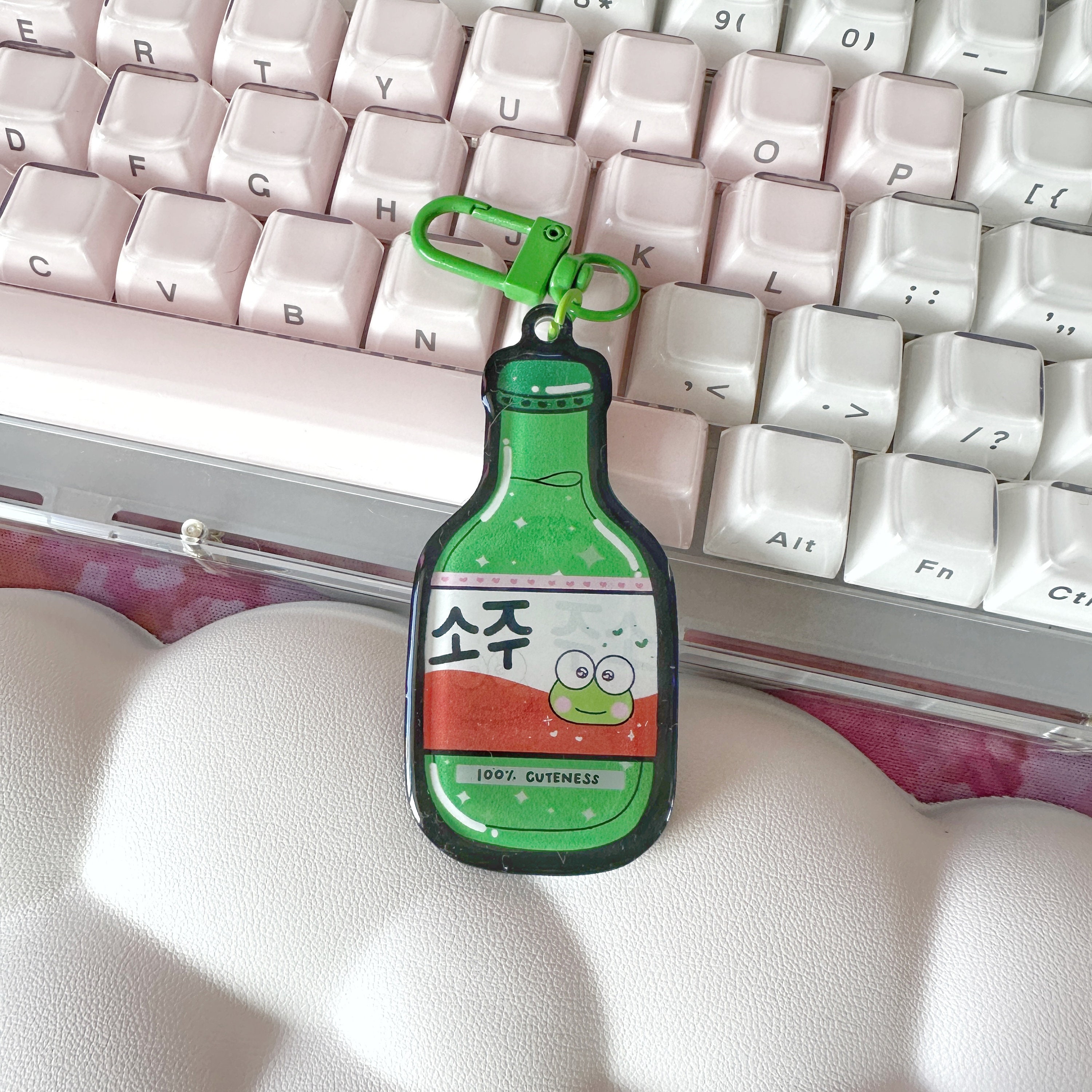 Kawaii Soju Keychains Sanrio Keychains Soju Keychains Drink Keychains ...