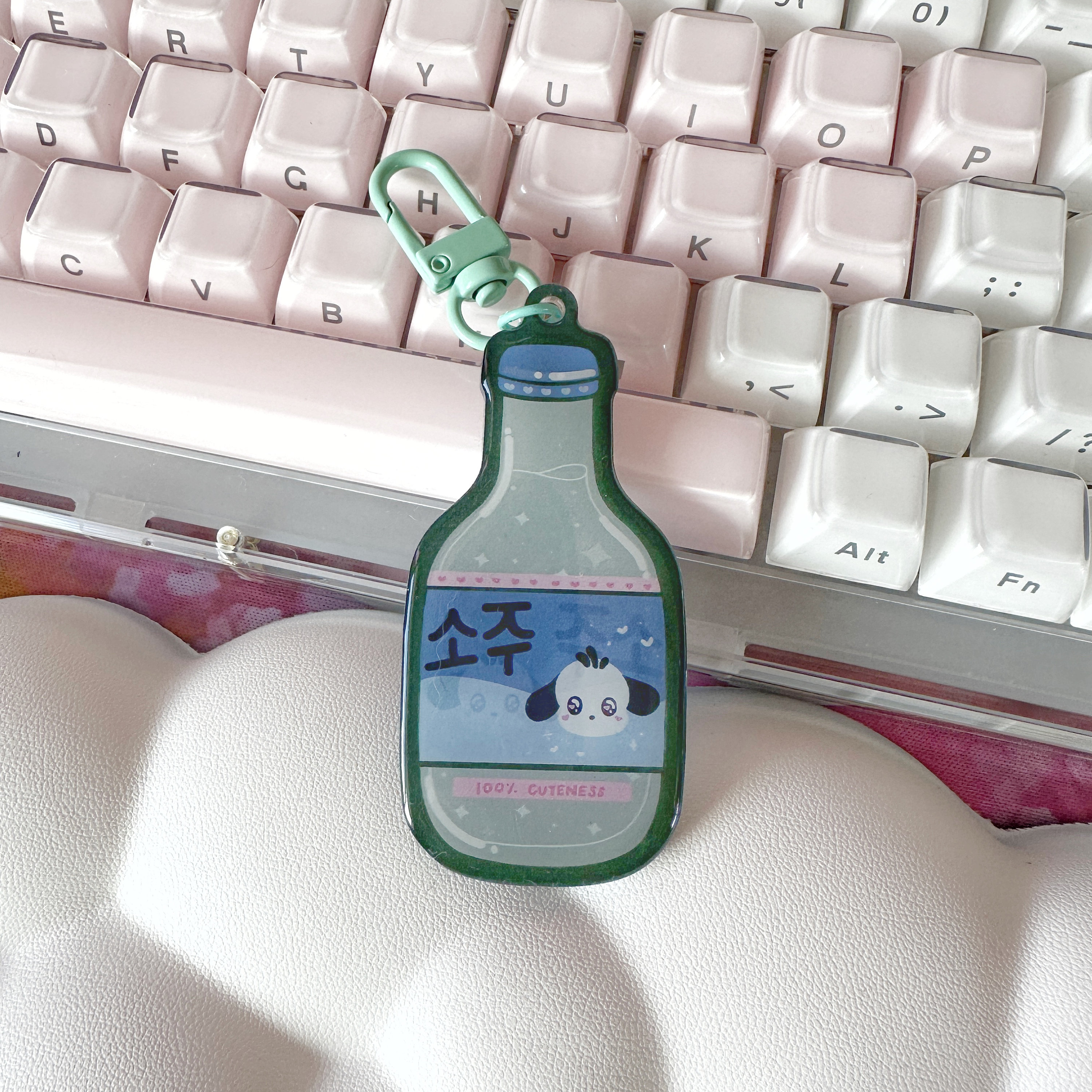 Kawaii Soju Keychains Sanrio Keychains Soju Keychains Drink Keychains ...