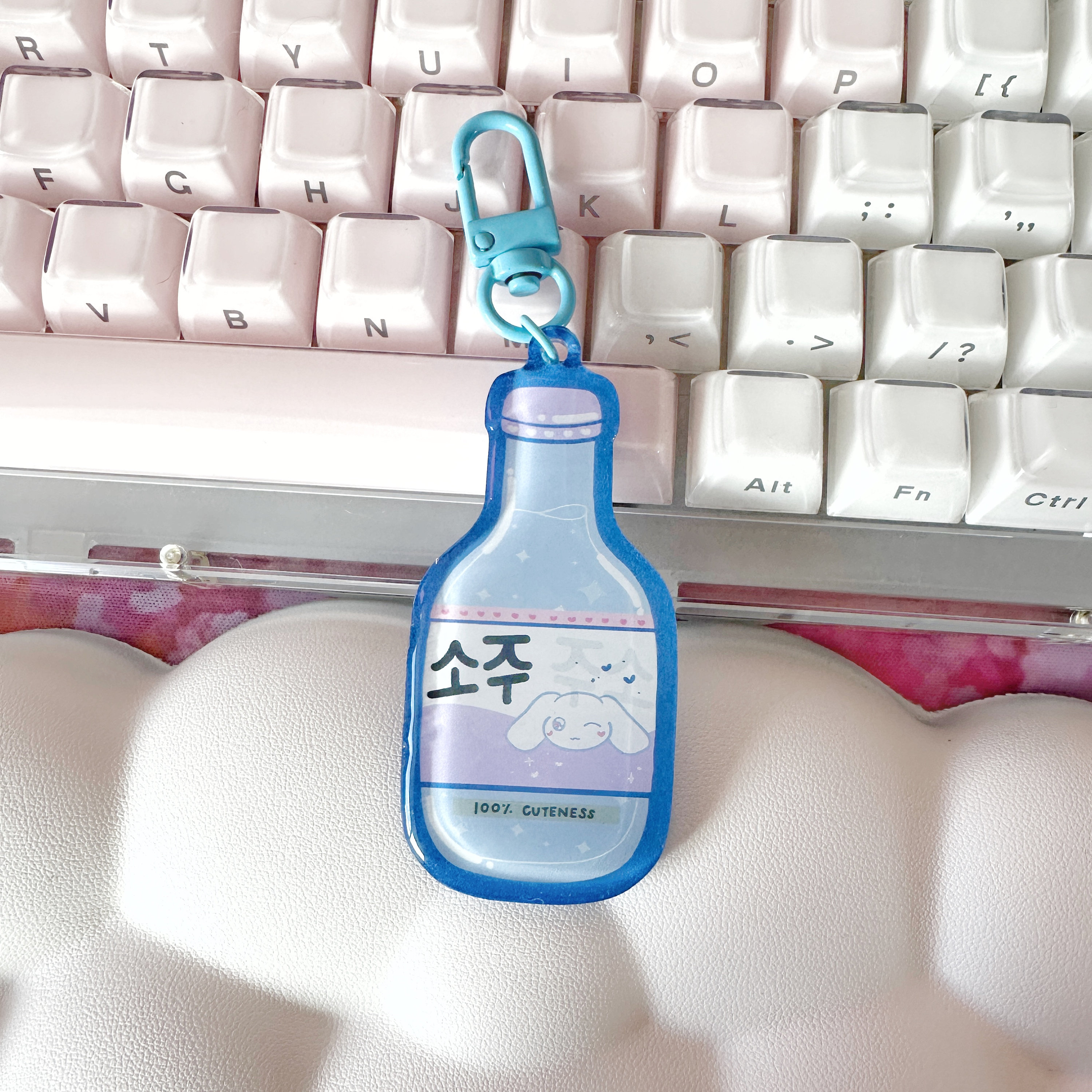 Kawaii Soju Keychains Sanrio Keychains Soju Keychains Drink Keychains ...