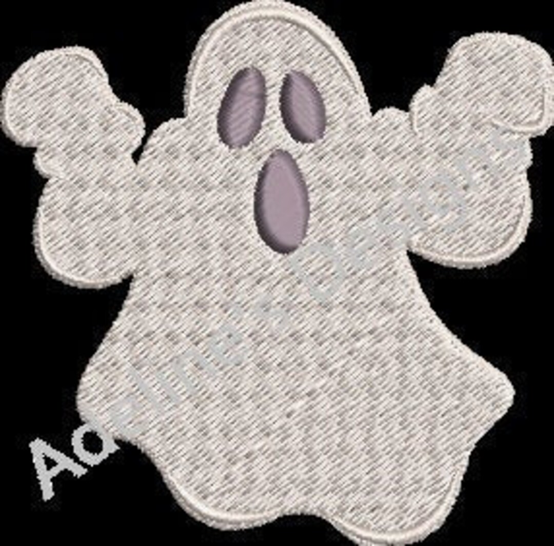Ghost Embroidery Pattern - Etsy