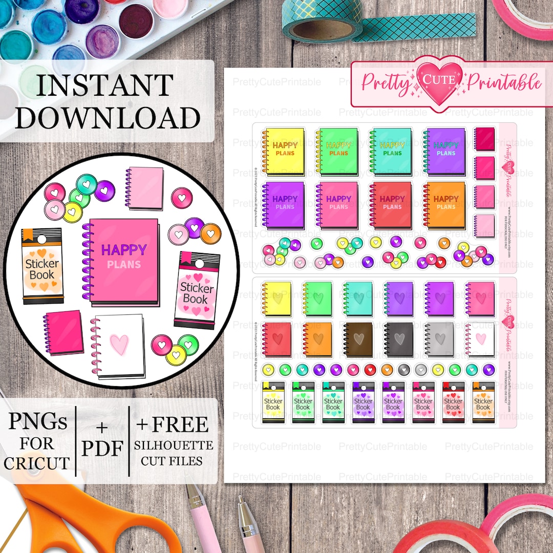 PLANNERS AND DISKS Printable Planner Stickers/happy Planner/mini ...