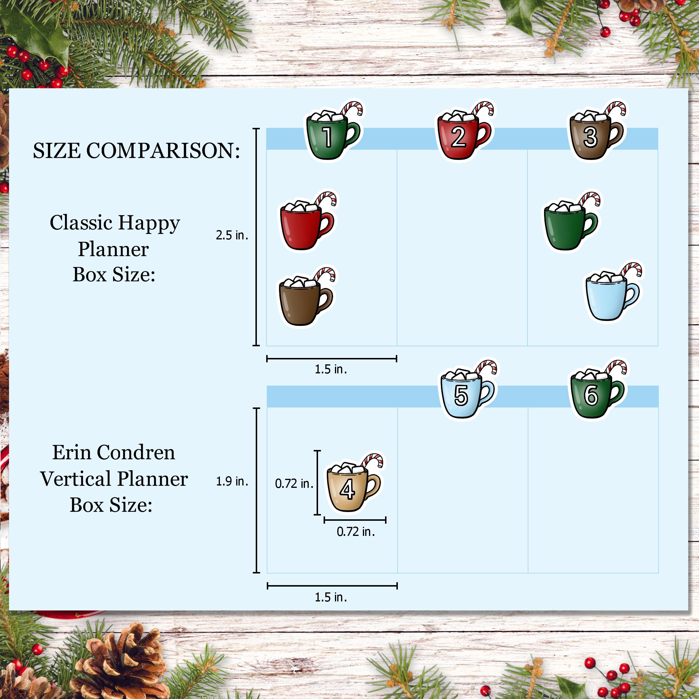 Cocoa Date Cover Printable Planner Stickers Winter Themed Calendar ...