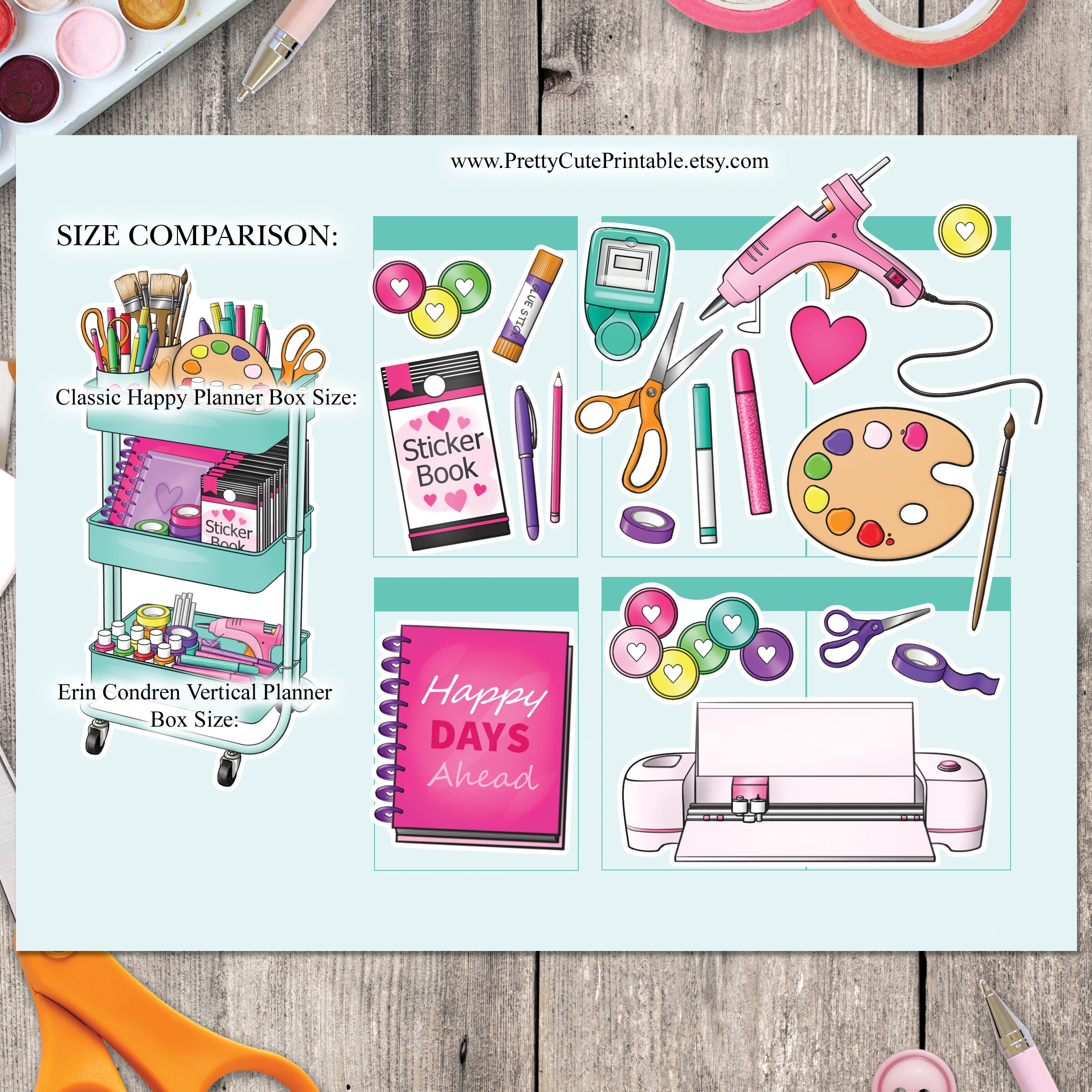 ARTS AND CRAFTS Printable Planner Stickers Big Bundle/craft - Etsy