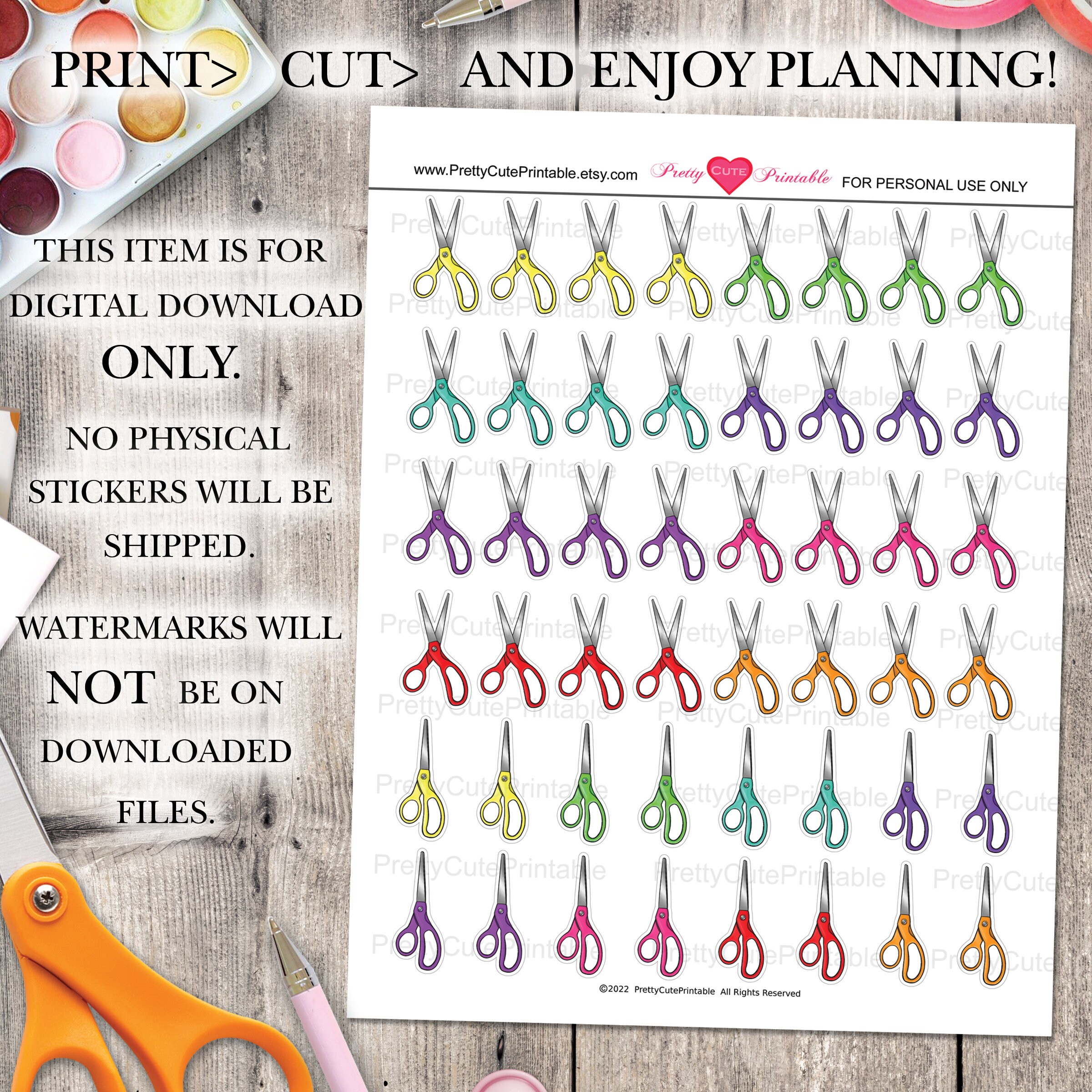ARTS AND CRAFTS Printable Planner Stickers Big Bundle/craft - Etsy