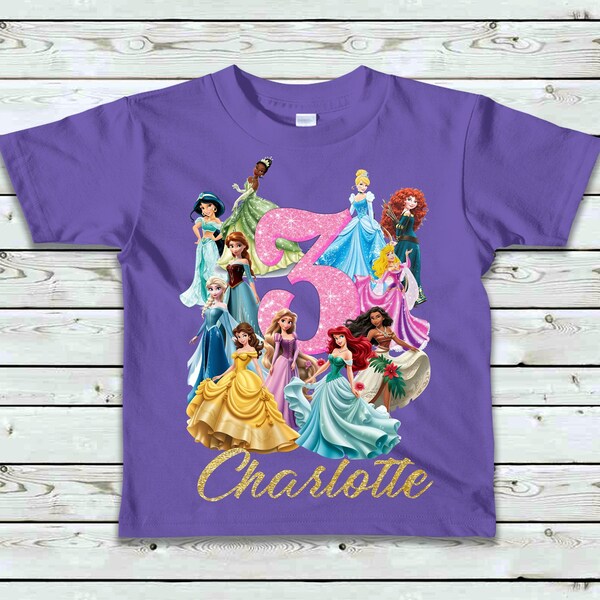 Princess Birthday Shirt - Etsy