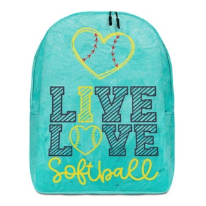 Softball Girl's Backpack - Etsy