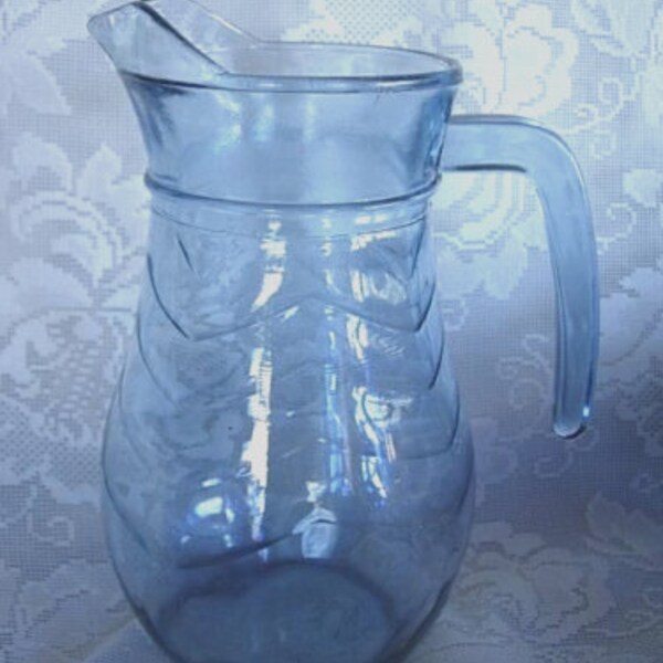 Antique Light Blue Pitcher - Etsy