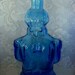 Collectible Vintage WHEATON Turquoise Blue Glass GEORGE WASHINGTON ...