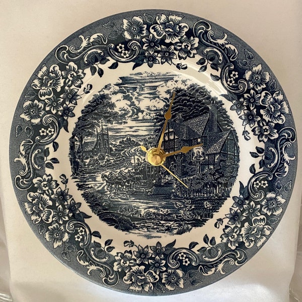 Plate Wall Clock - Etsy
