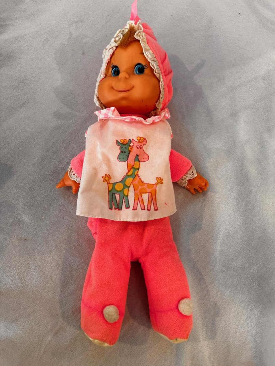Collectible Vintage 1970 MATTEL 12 Pink BEANIE BABY Doll Blue Eyes ...