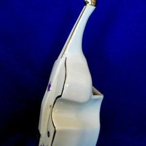 Collectible Vintage MOYER POTTERY Hand Painted Violets Violin/viola ...