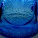 Collectible Vintage WHEATON Turquoise Blue Glass GEORGE WASHINGTON ...