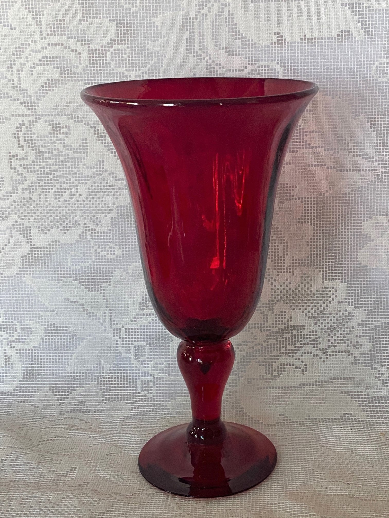 Antique Red Glass Goblets