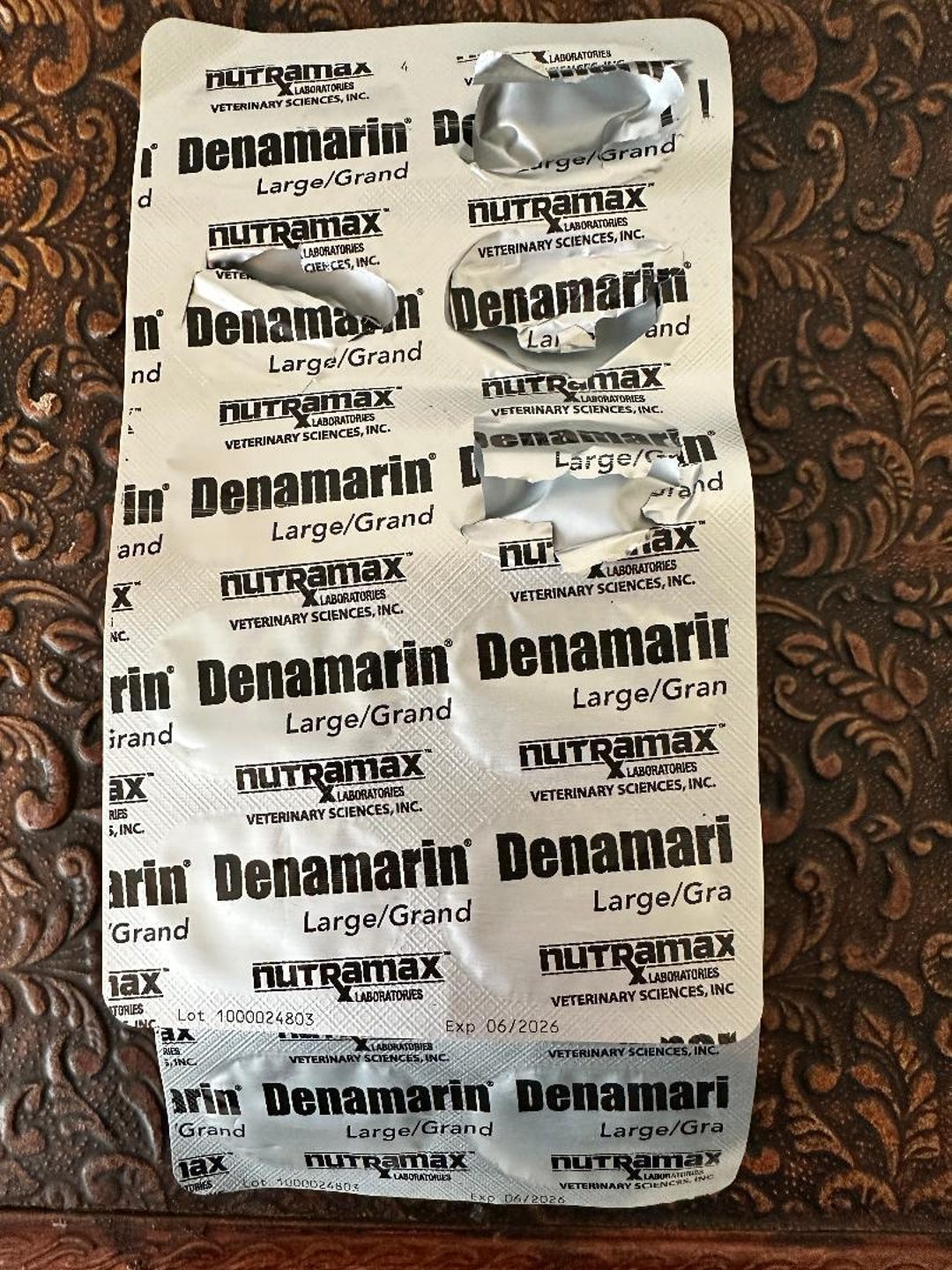 NUTRAMAX DENAMARIN Liver Supplement - Large Dogs 35 Lb and Over - NEW ...