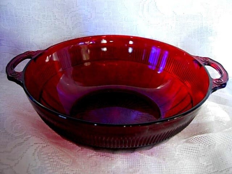 Collectible Vintage ANCHOR HOCKING ROYAL Ruby Red Pressed - Etsy