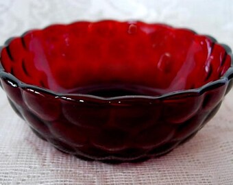 Red Bubble Glass | Etsy