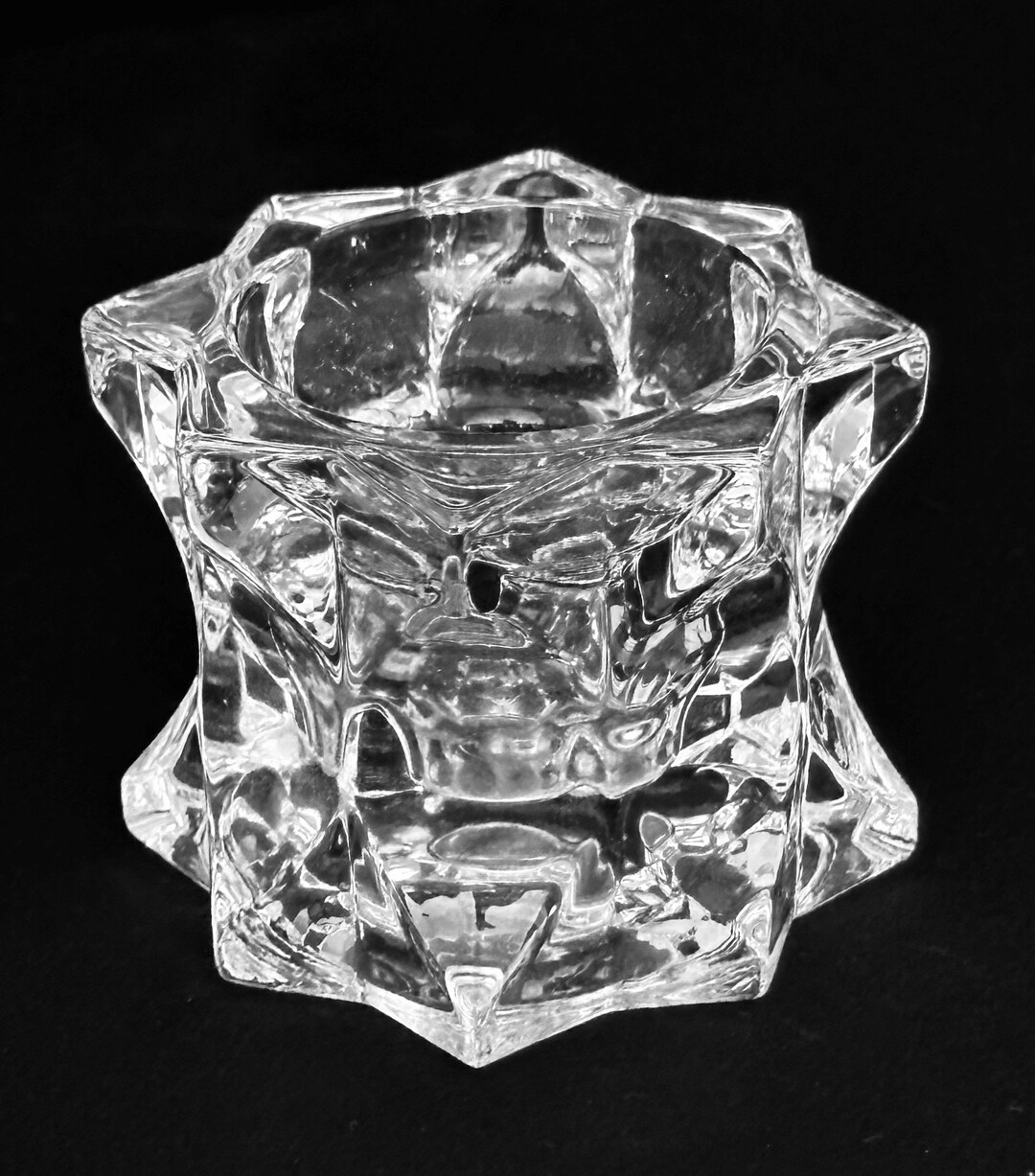 Collectible Vintage LEADED CRYSTAL Glass Star Shaped Tealight - Etsy
