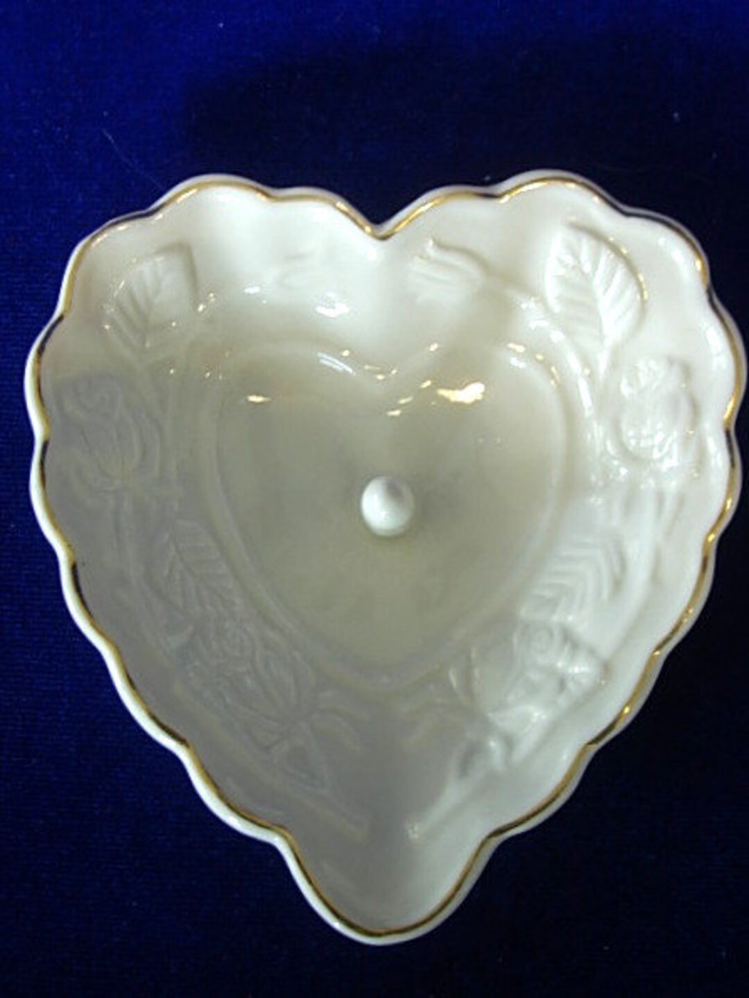 Collectible Vintage Large Ceramic Heart Shaped Ring Holder - Etsy